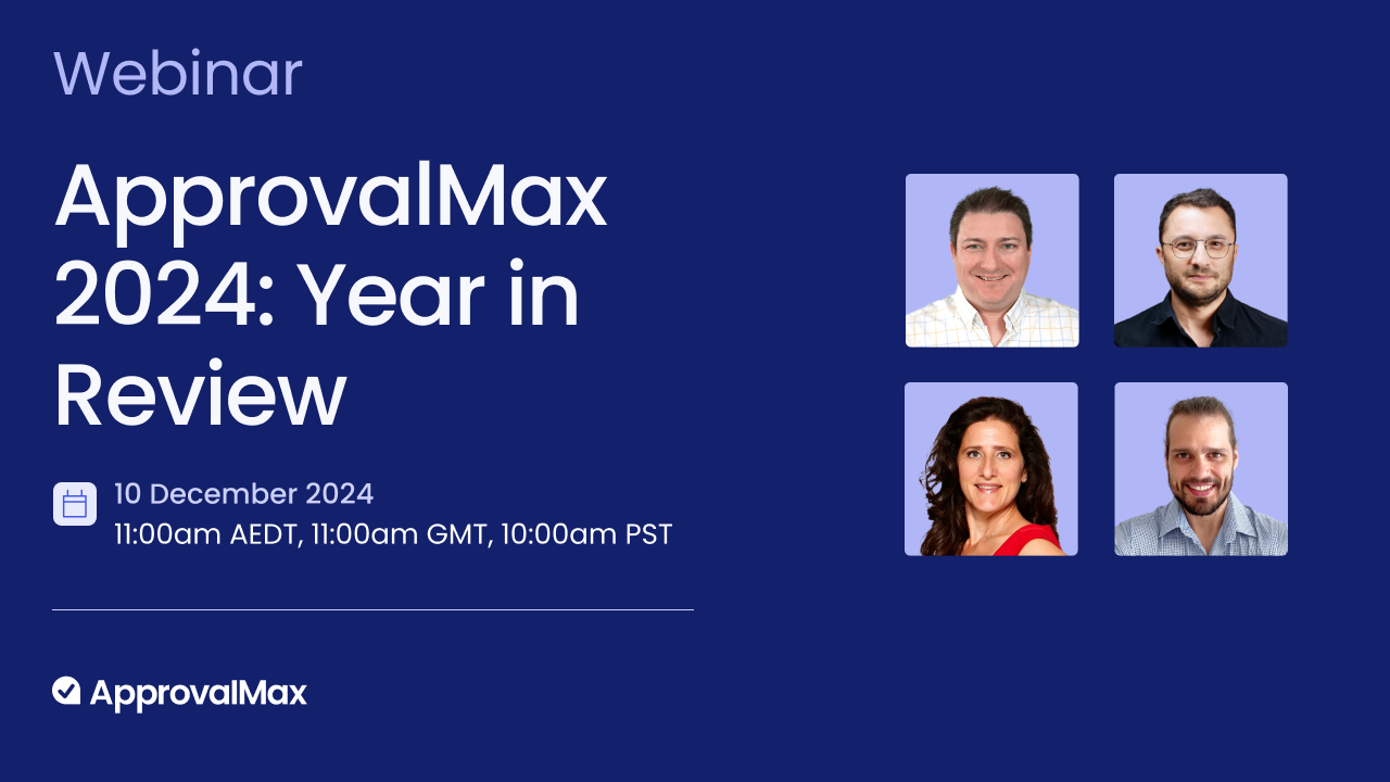 Webinars | ApprovalMax